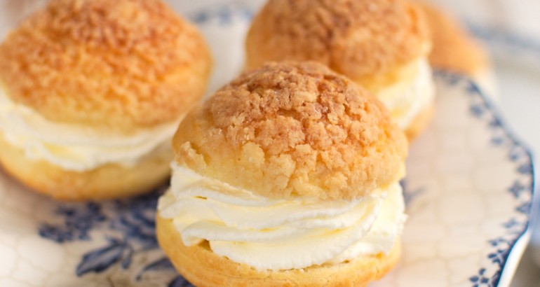 Ptysie craqueline (Ptysie z chrupką)