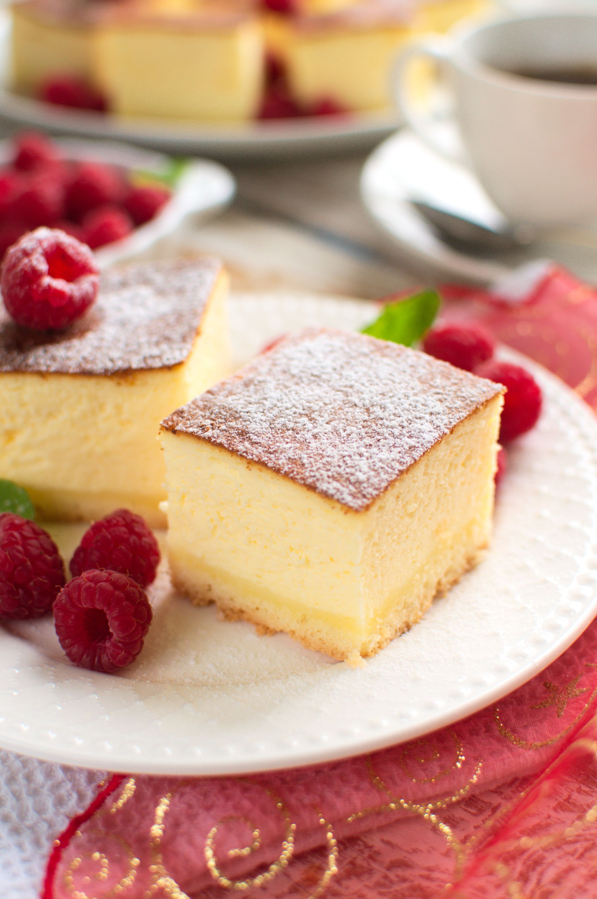 Puszysty sernik śmietankowy