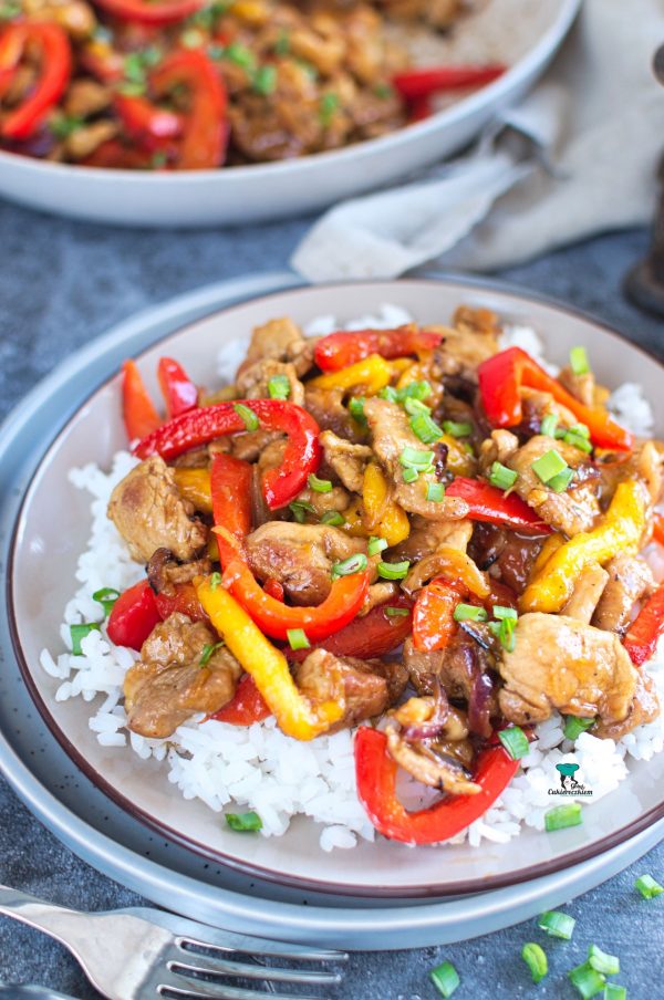 Polędwiczka po chińsku z mango