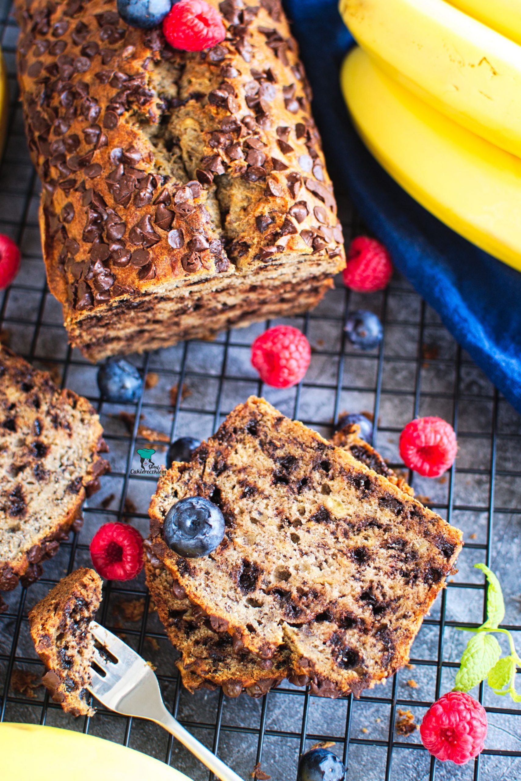 Chlebek bananowy z czekoladą