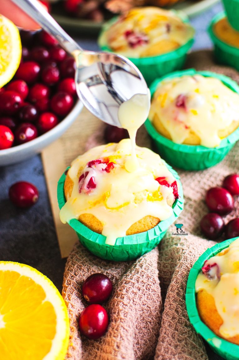 Muffinki pomarańczowa z żurawiną